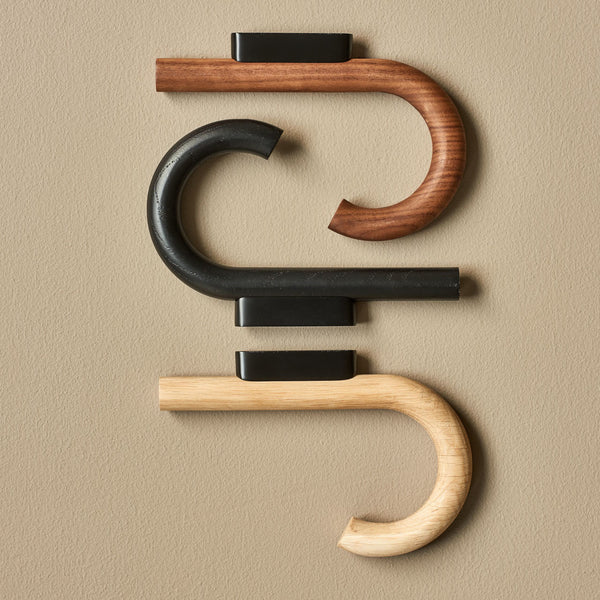 Hook knage sort eg/ sort – Gejst Design
